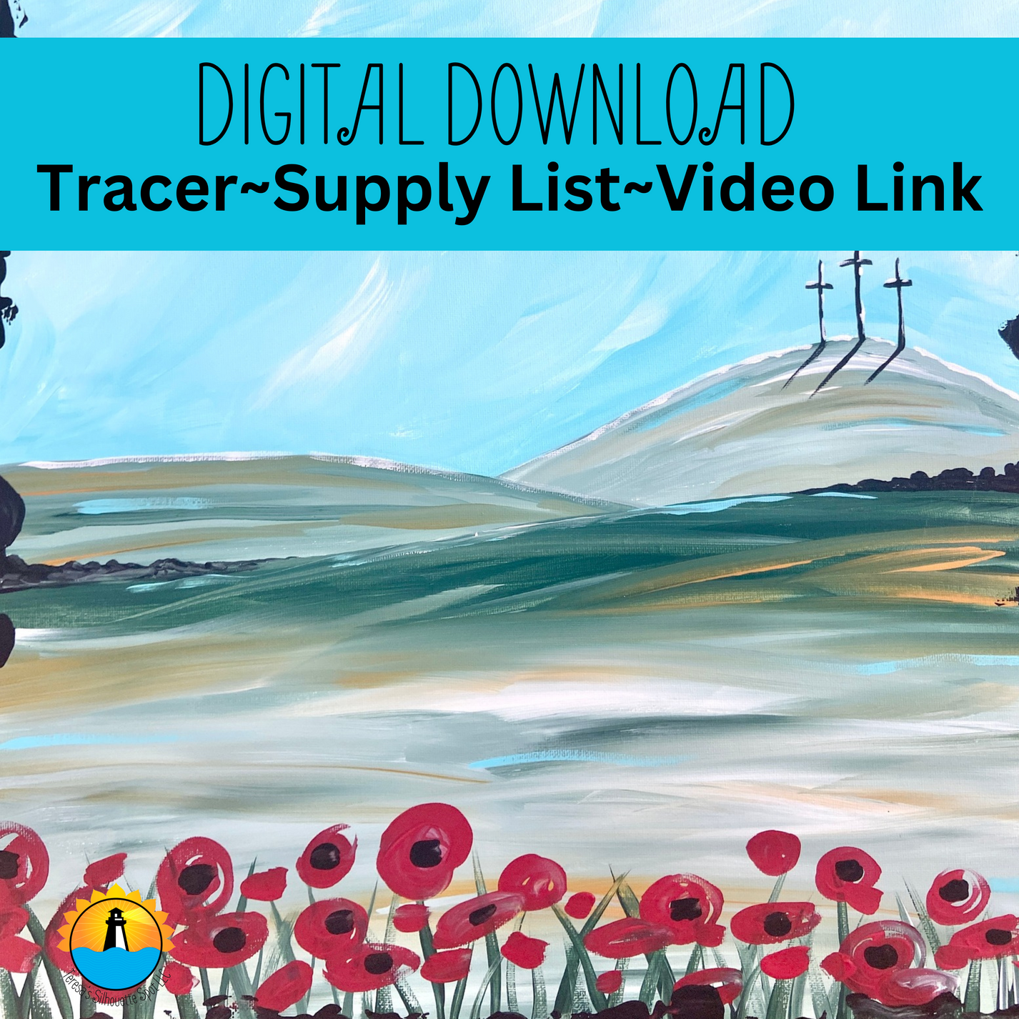 Three Crosses Video Paint Tutorial – Teresa's Spot for All Things Art