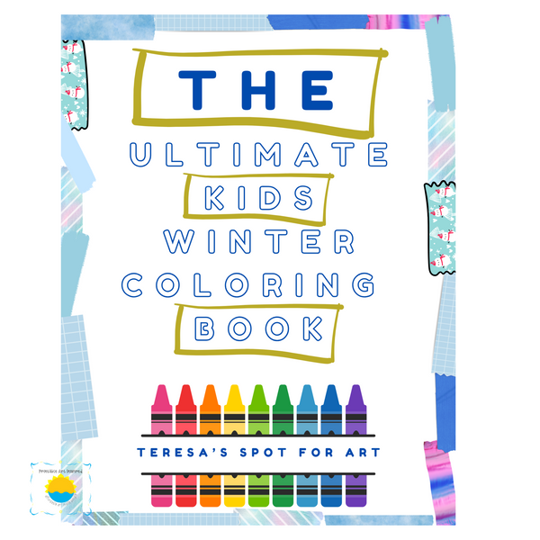 Winter Themed Alphabet Coloring Book for kids| Digital Download|Digita ...