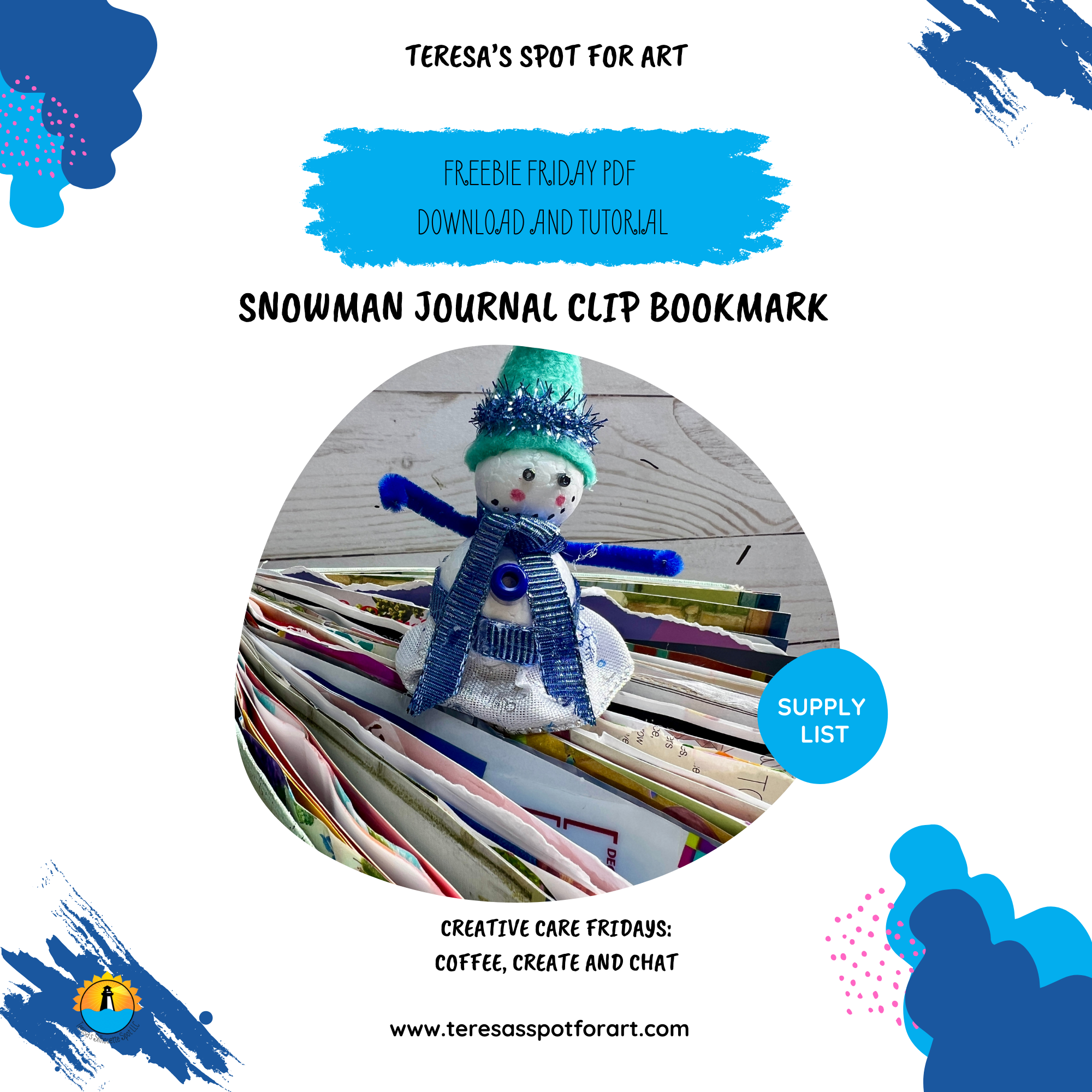 Snowman Journal Clip – Teresa's Spot for All Things Art