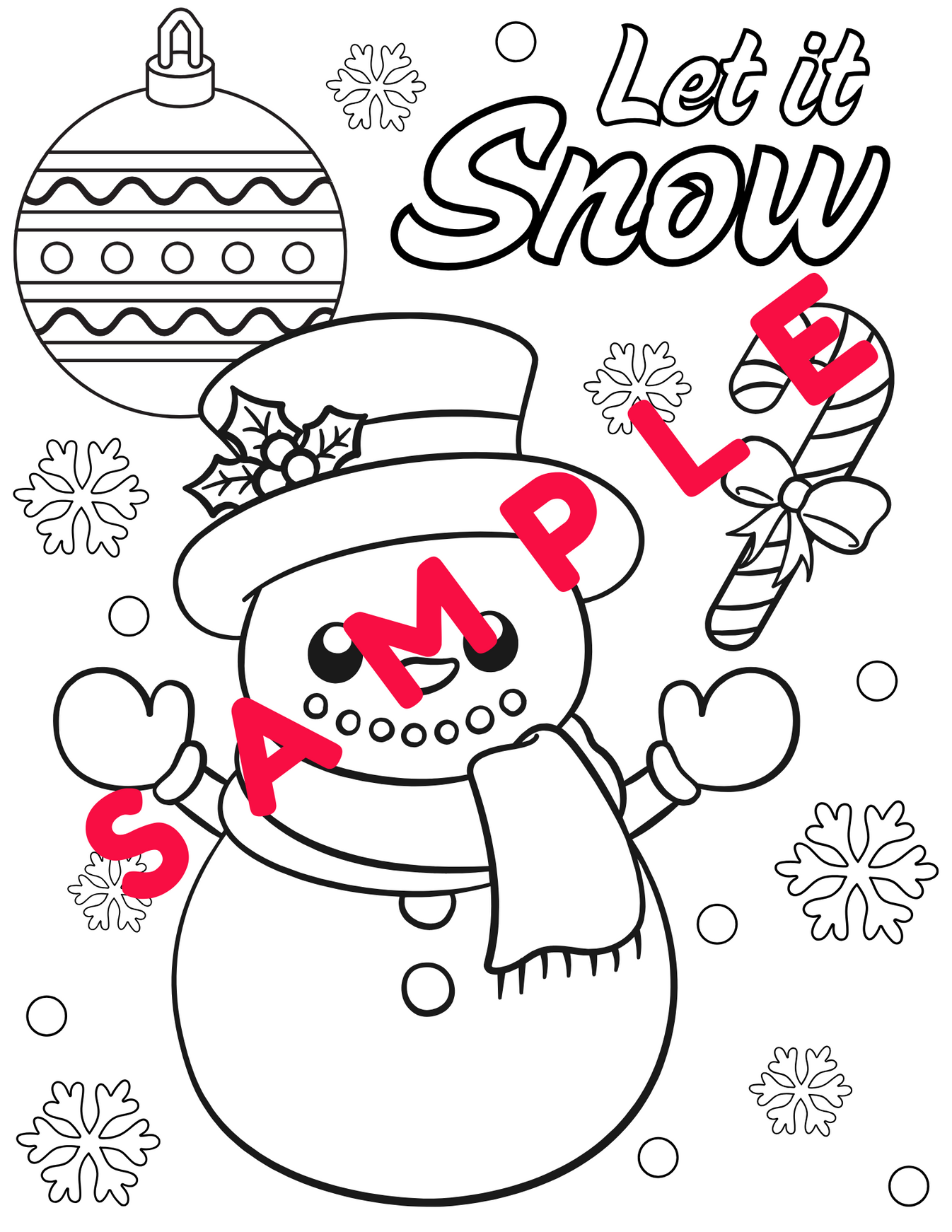 Winter Themed Alphabet Coloring Book for kids| Digital Download|Digita ...