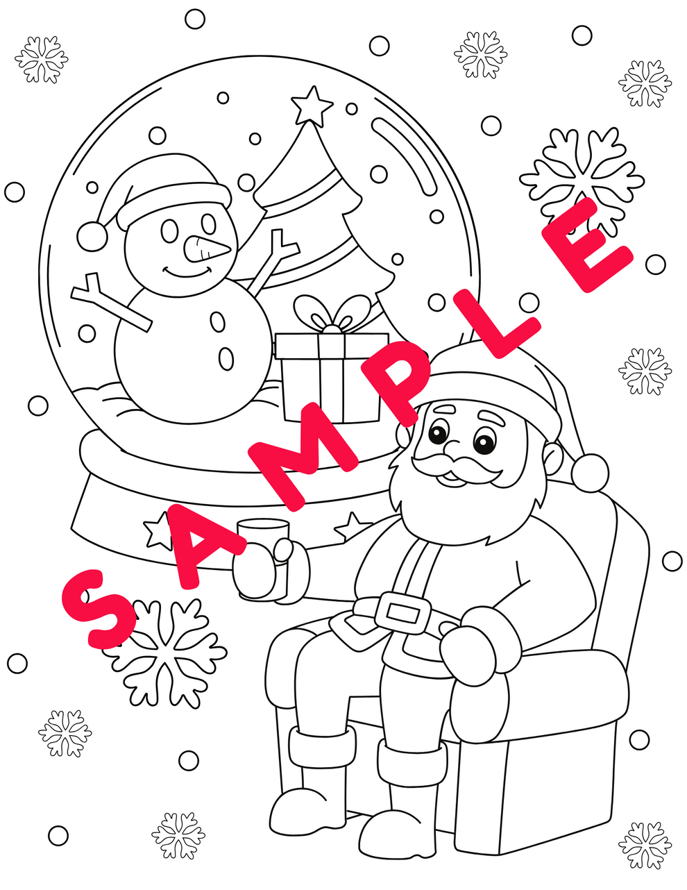 Winter Themed Alphabet Coloring Book for kids| Digital Download|Digita ...